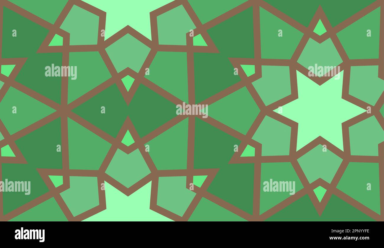 Arabic seamless girih pattern with classic islamic culture ornament ...