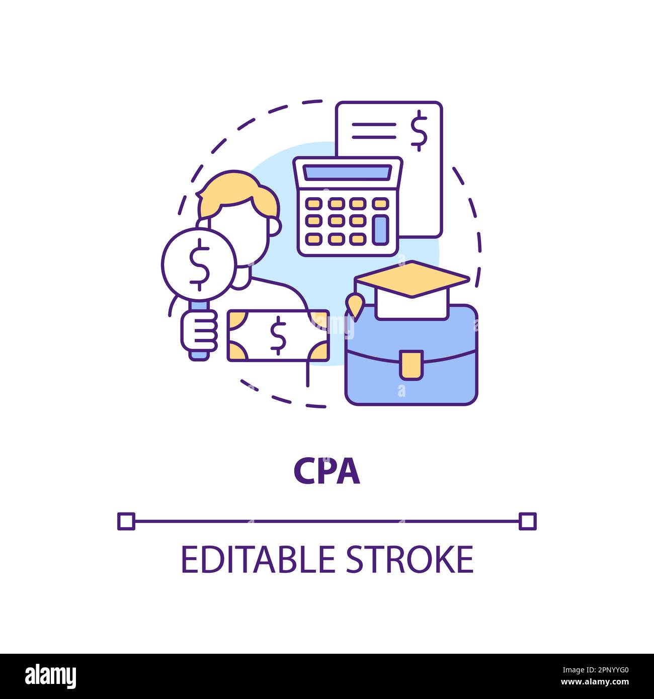 CPA concept icon Stock Vector Image & Art - Alamy