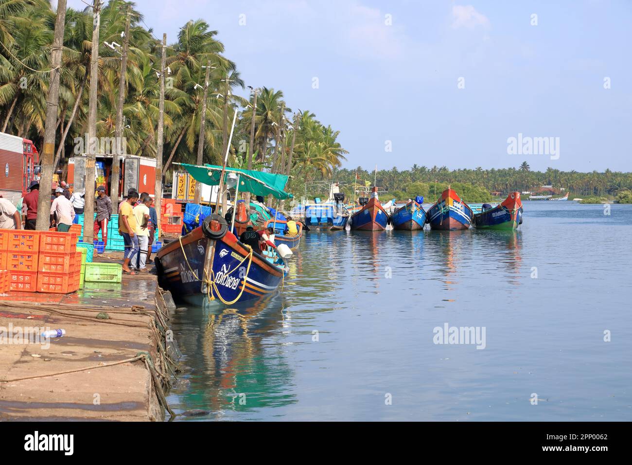 December 28 2022 - Kannur, Kerala in India: Fishing Harbour Palacode ...