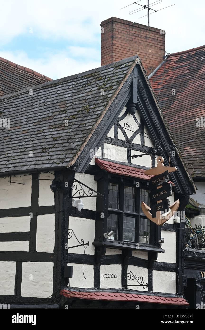 Ye Olde Anchor Inn, Upton on Severn, Worcestershire Stock Photo - Alamy