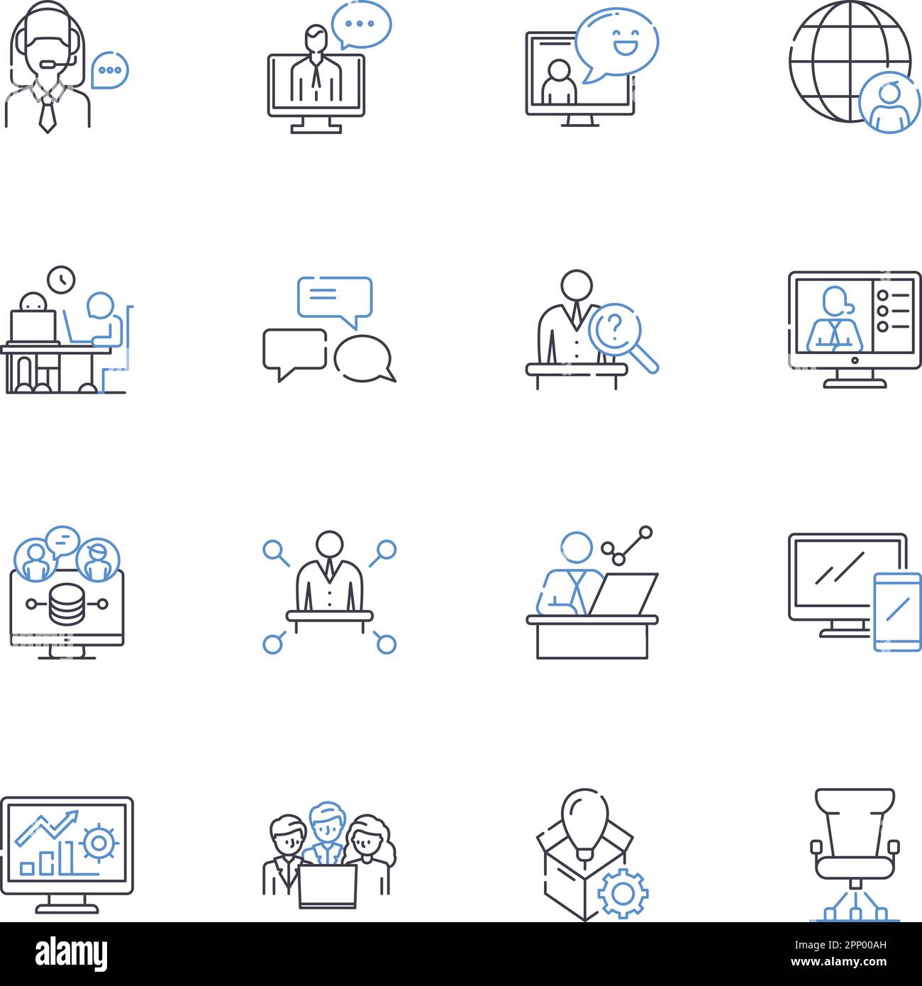 Operation process line icons collection. Streamlined, Methodology ... Operation process line icons collection. Streamlined, Methodology ...