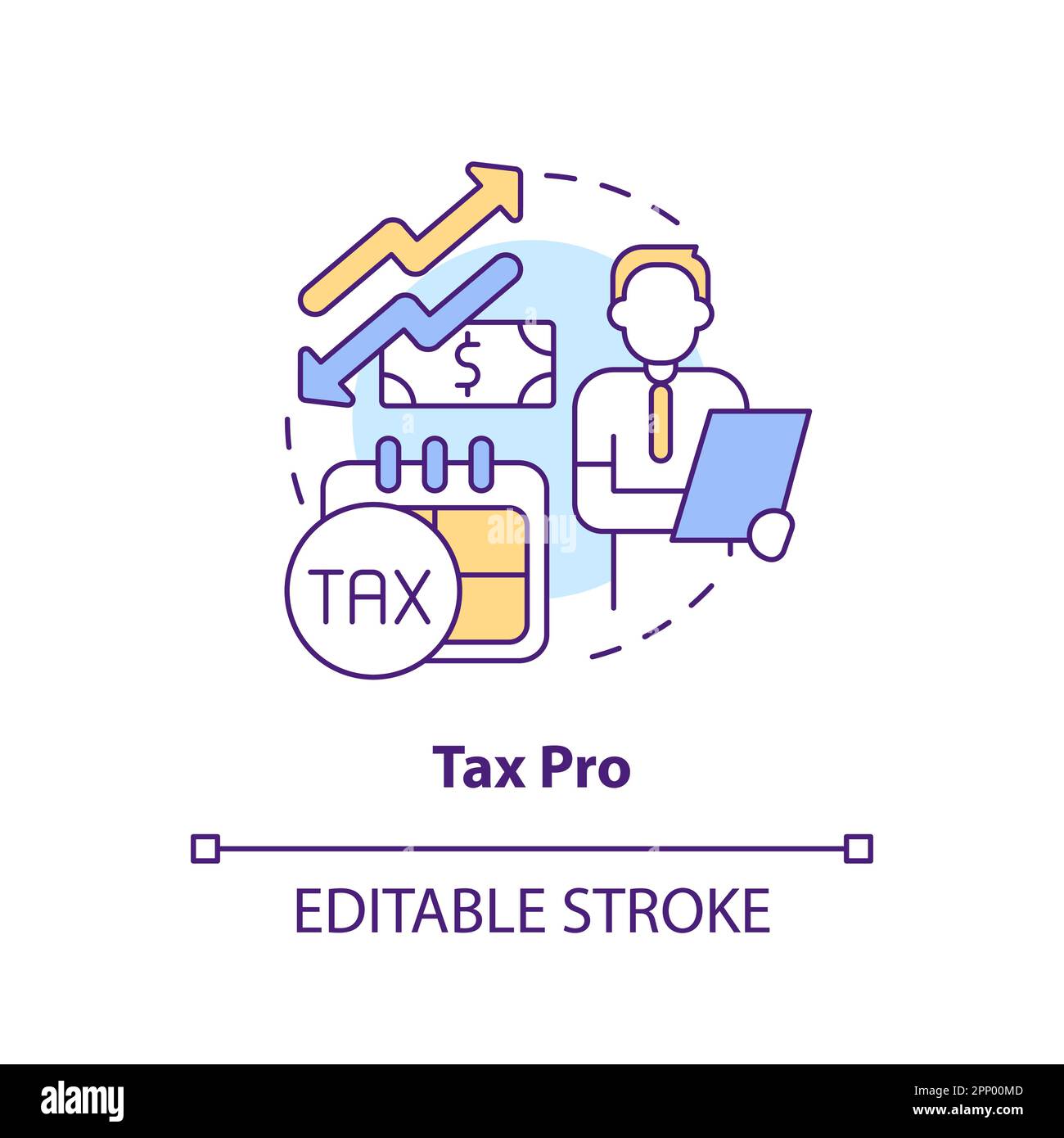 Tax planning logo Stock Vector Images - Alamy