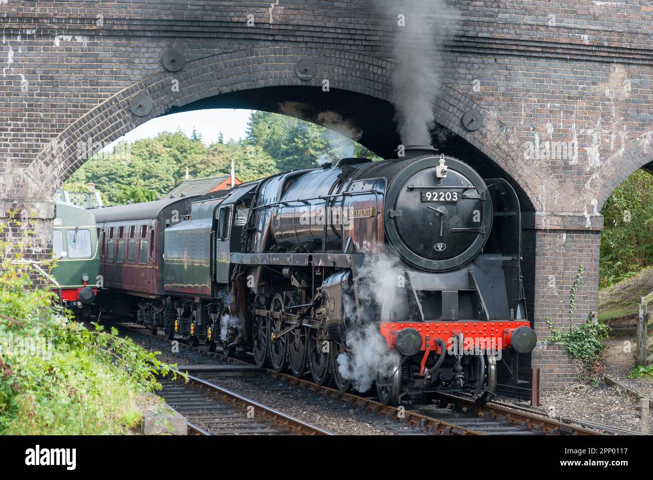 A steam locomotive at a North Norfolk Railway steam gala Stock Photo ...