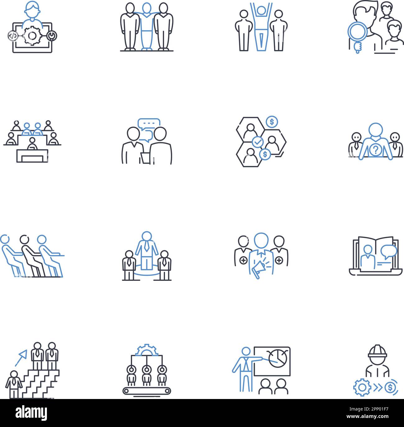 Professional Nerk Line Icons Collection Nerking Connections
