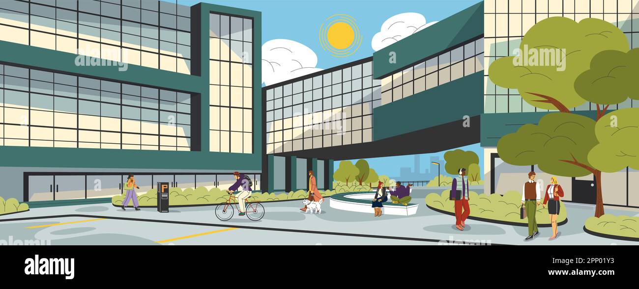 People going city Stock Vector Image & Art - Alamy