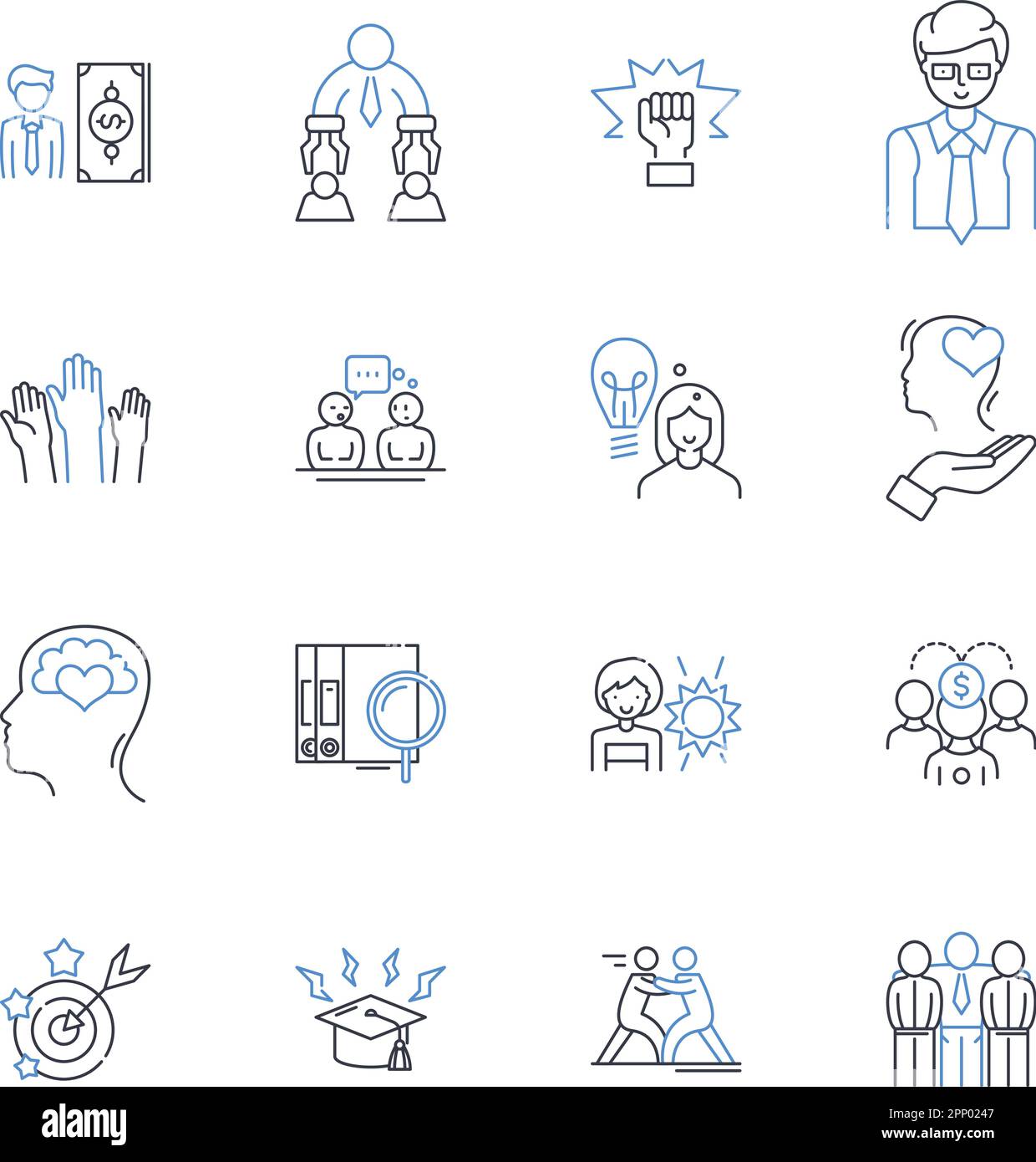 Instruction Industry Line Icons Collection Learning Training Education E Learning Coaching