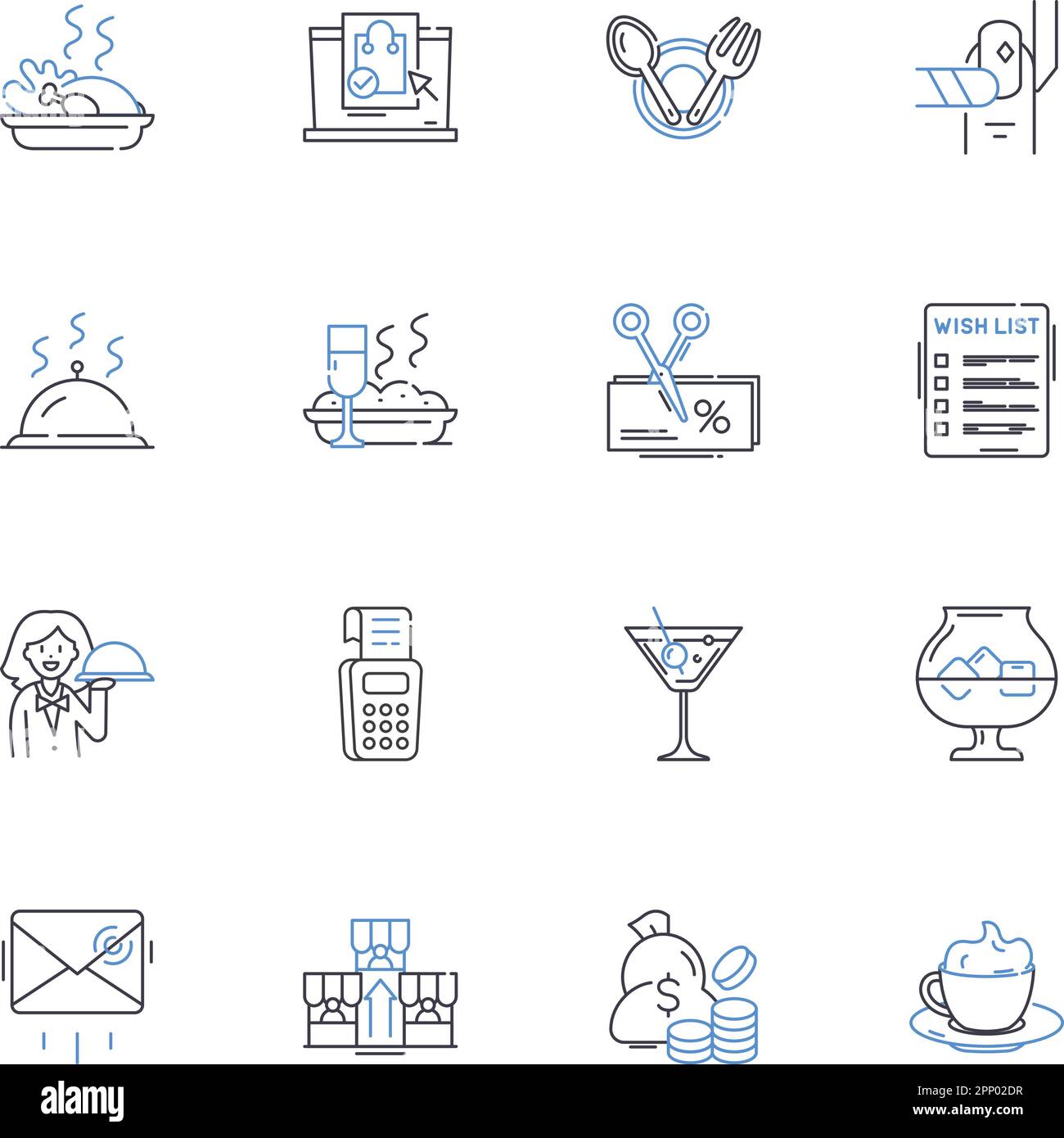 Emporium line icons collection. Boutique, Luxe, Marketplace, Showroom ...