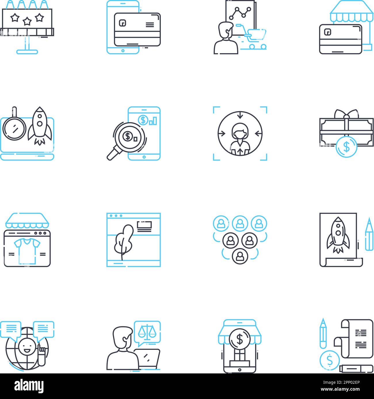 Digital agency linear icons set. Innovation, Strategy, Creativity ... Digital agency linear icons set. Innovation, Strategy, Creativity ...