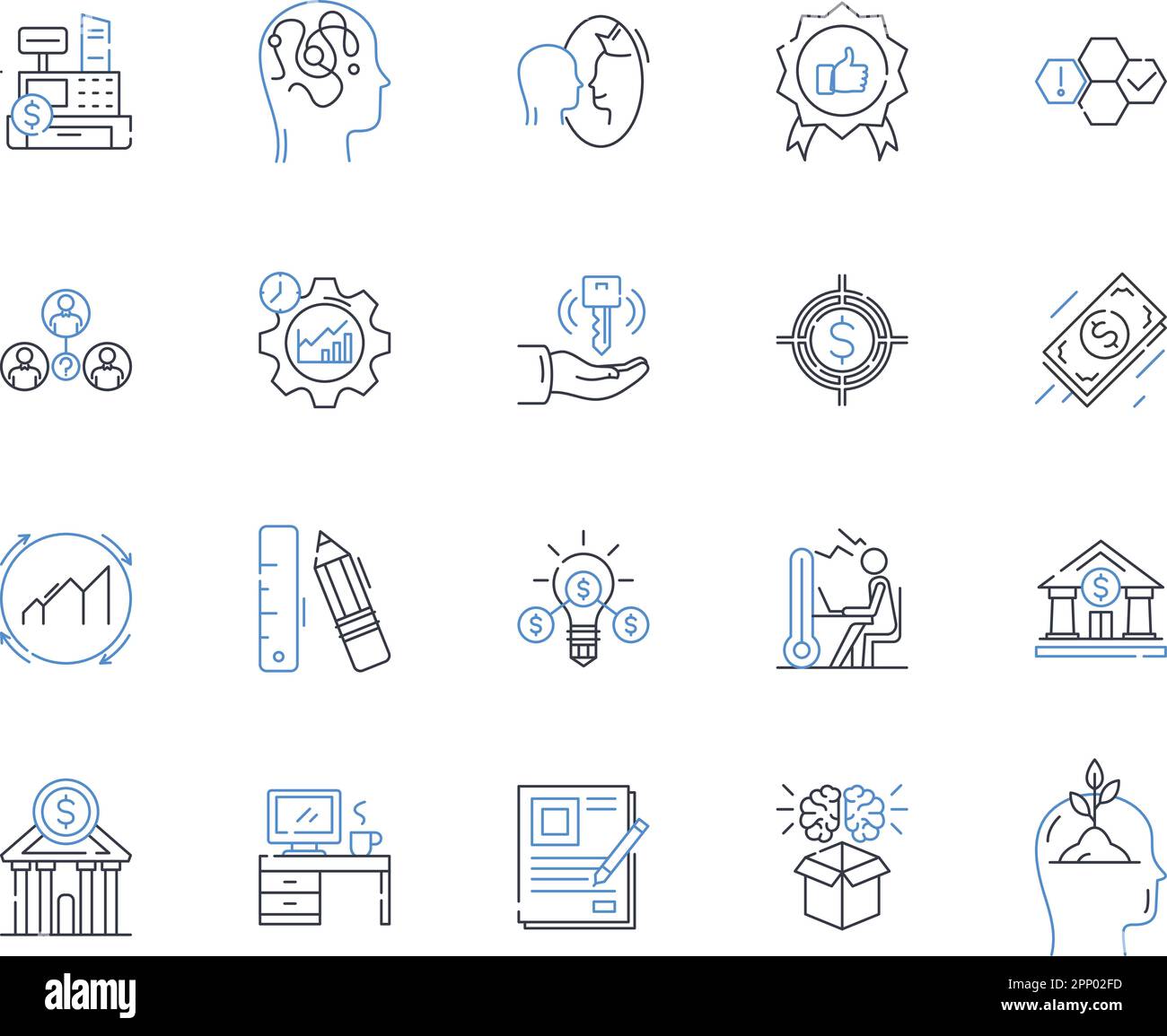 Employee retention line icons collection. Loyalty, Engagement ...