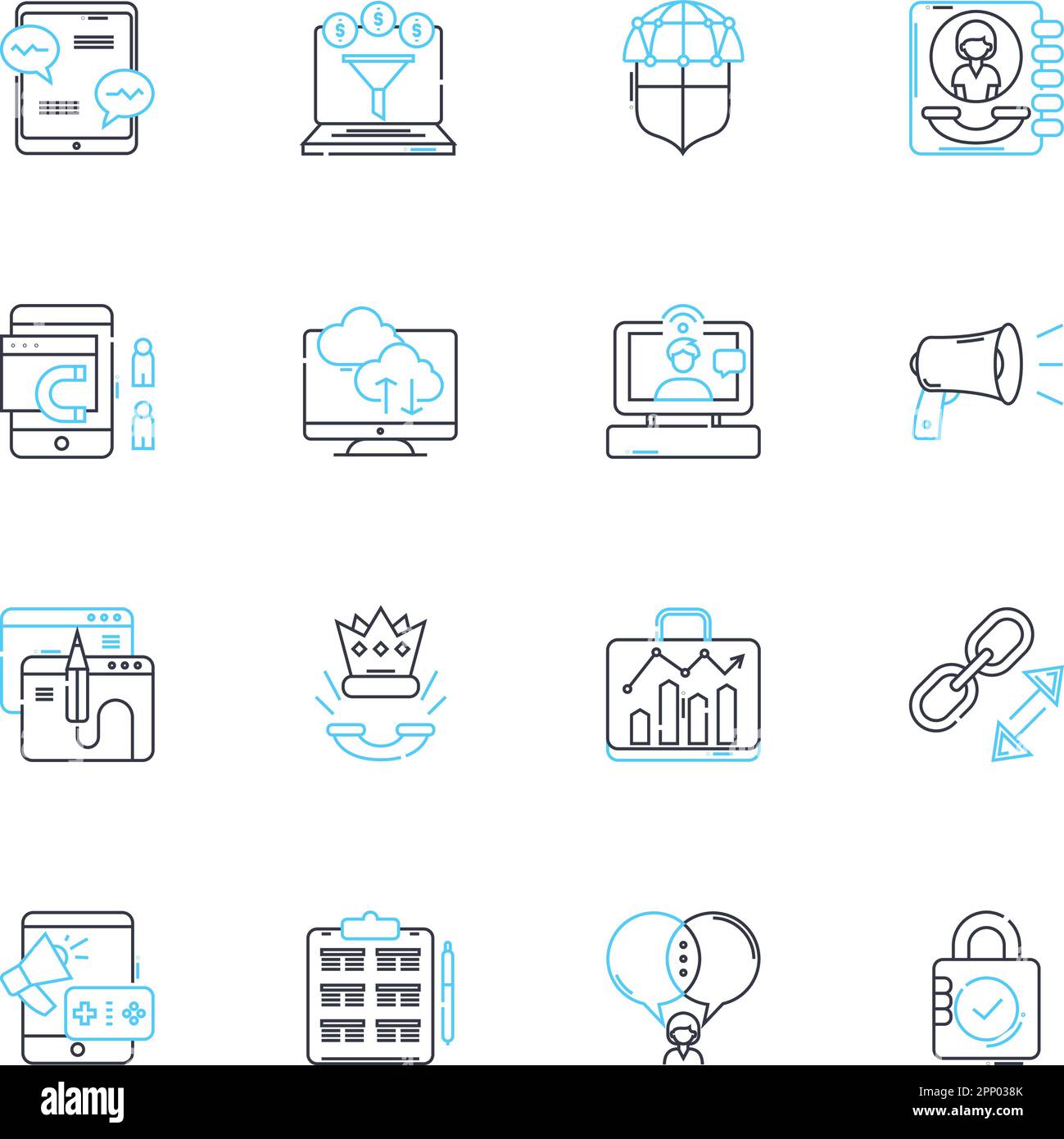 Online partnership linear icons set. Collaboration, Alliance ... Online partnership linear icons set. Collaboration, Alliance ...