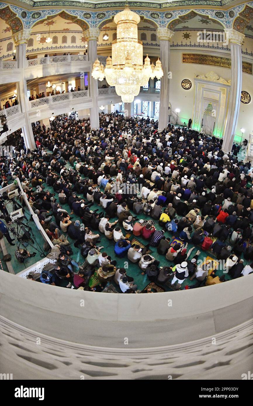 Moscow, Russia. 21st Apr, 2023. Festive events on the day of Uraza ...