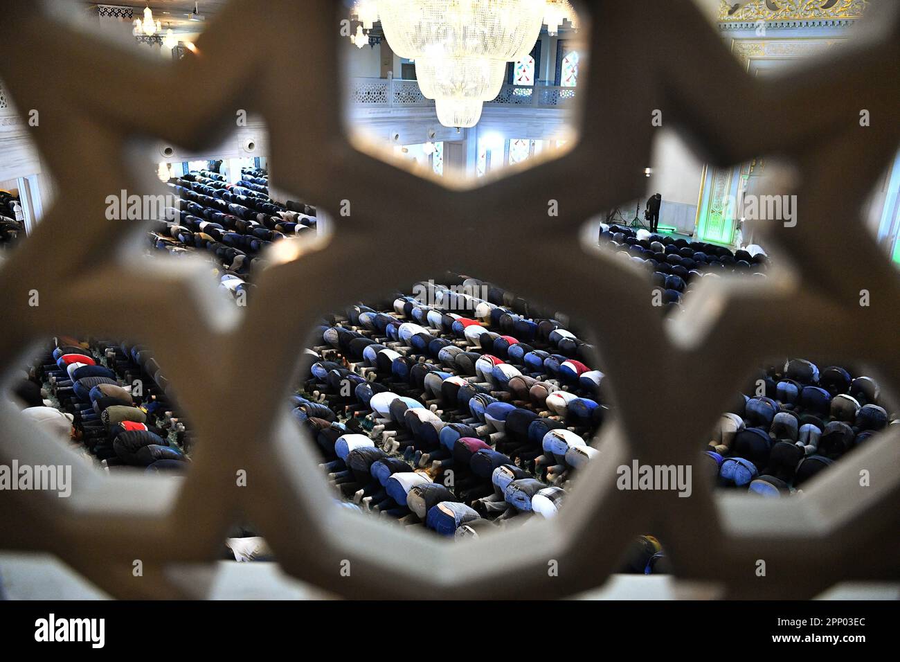 Moscow, Russia. 21st Apr, 2023. Festive events on the day of Uraza ...