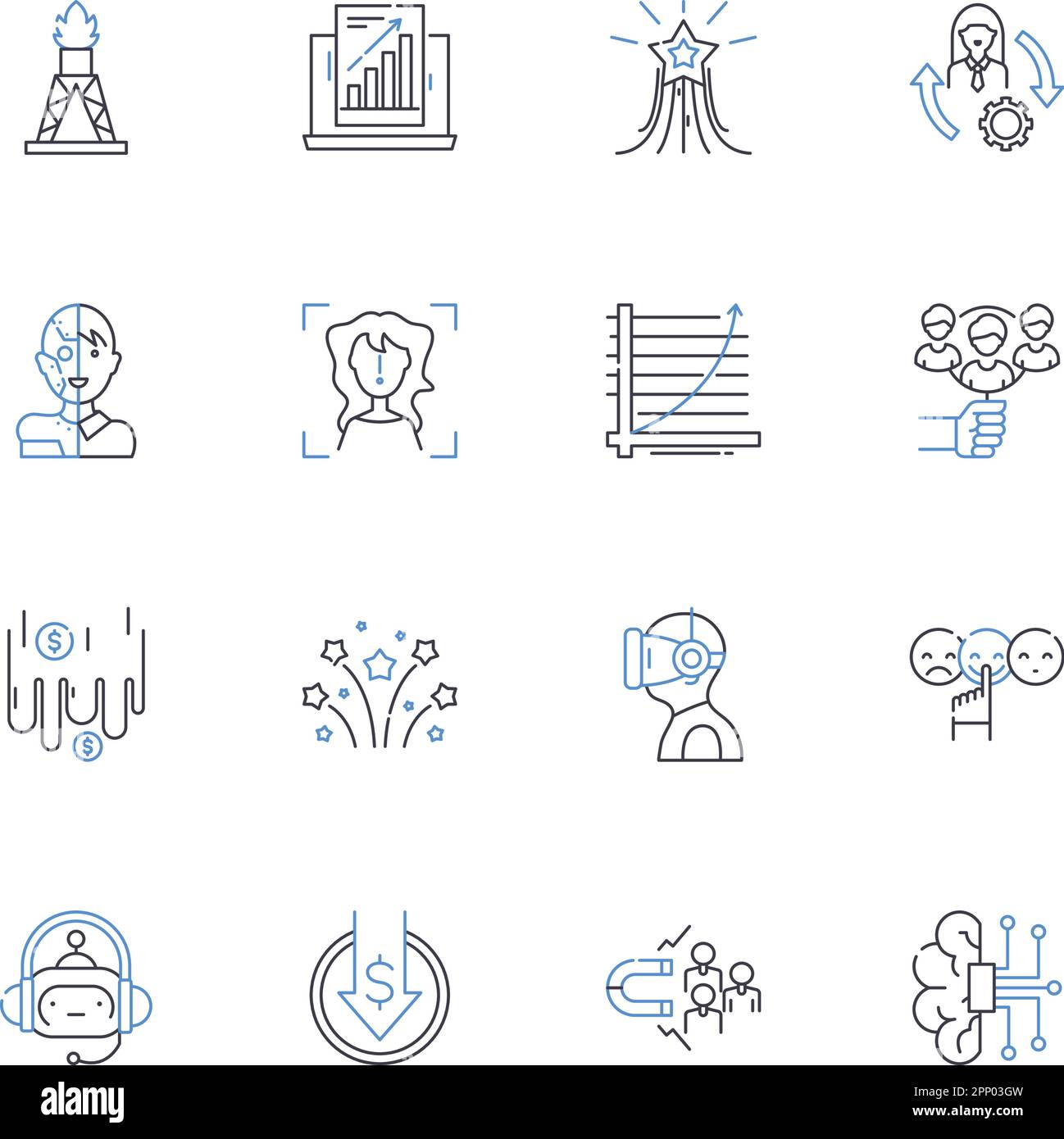 Revitalization line icons collection. Restoration, Rejuvenation ...