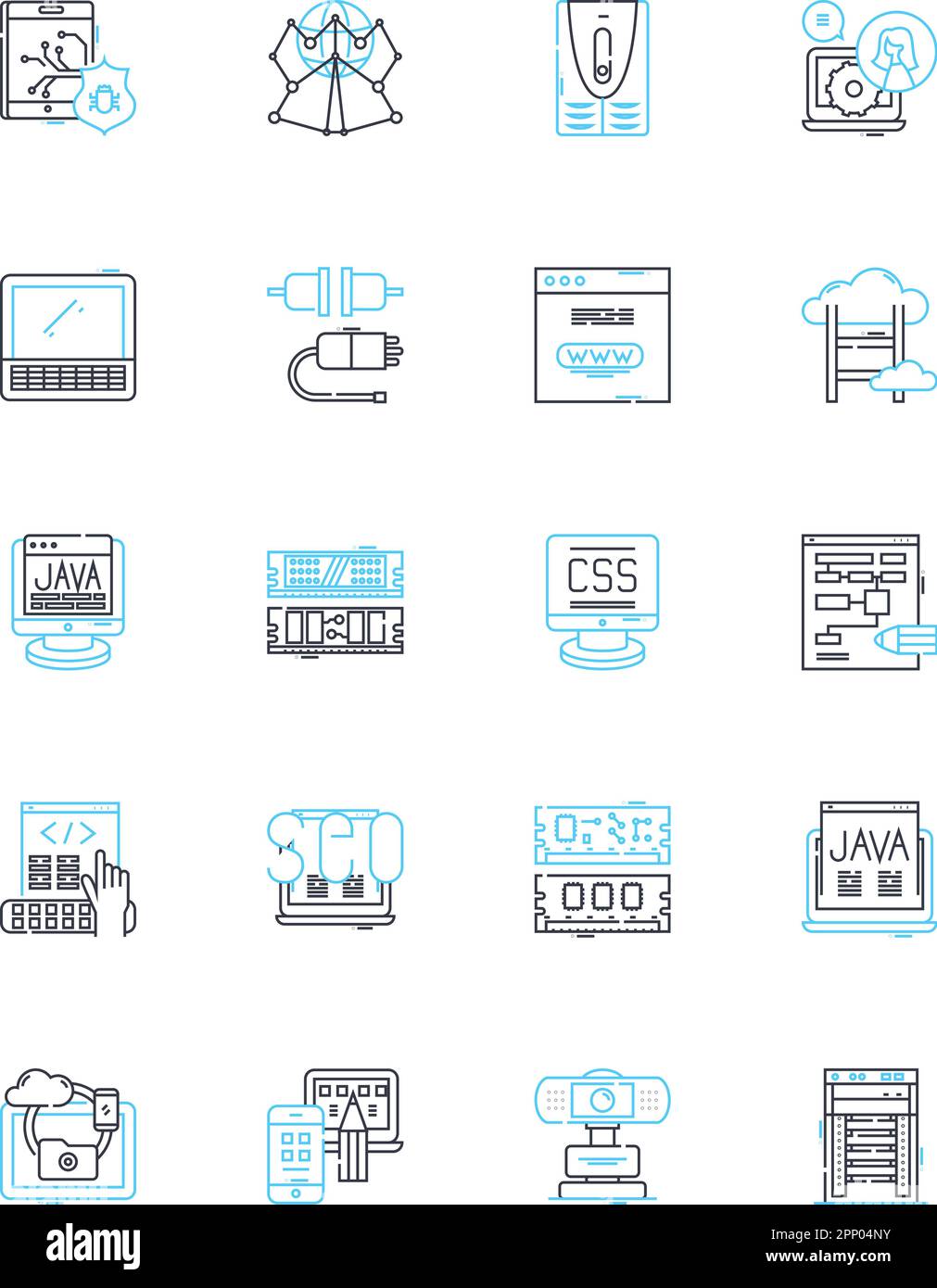 Environmental responsibility linear icons set. Recycling ...