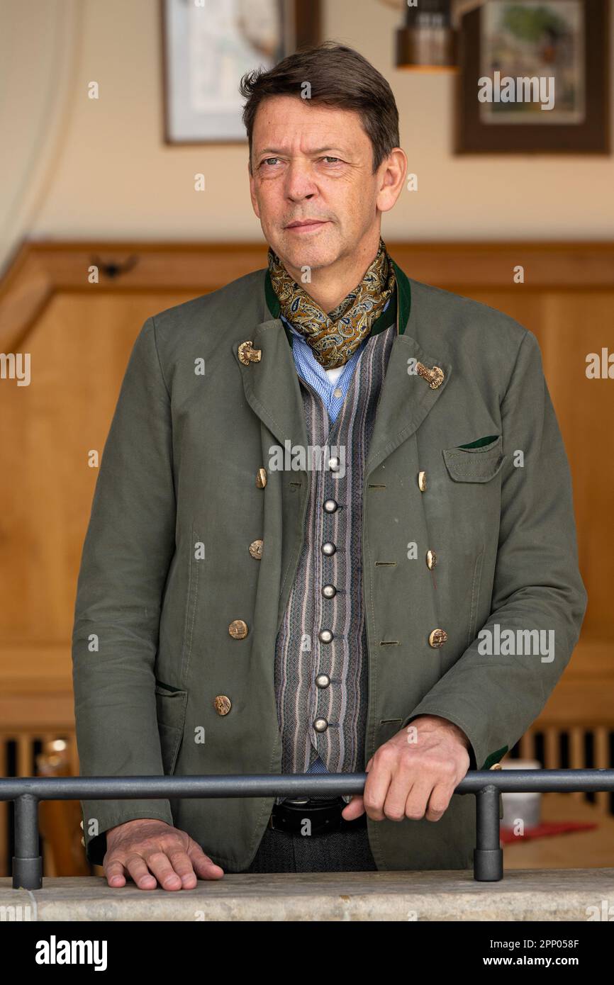 21 April 2023, Bavaria, Munich: Peter Reichert, landlord of the ...