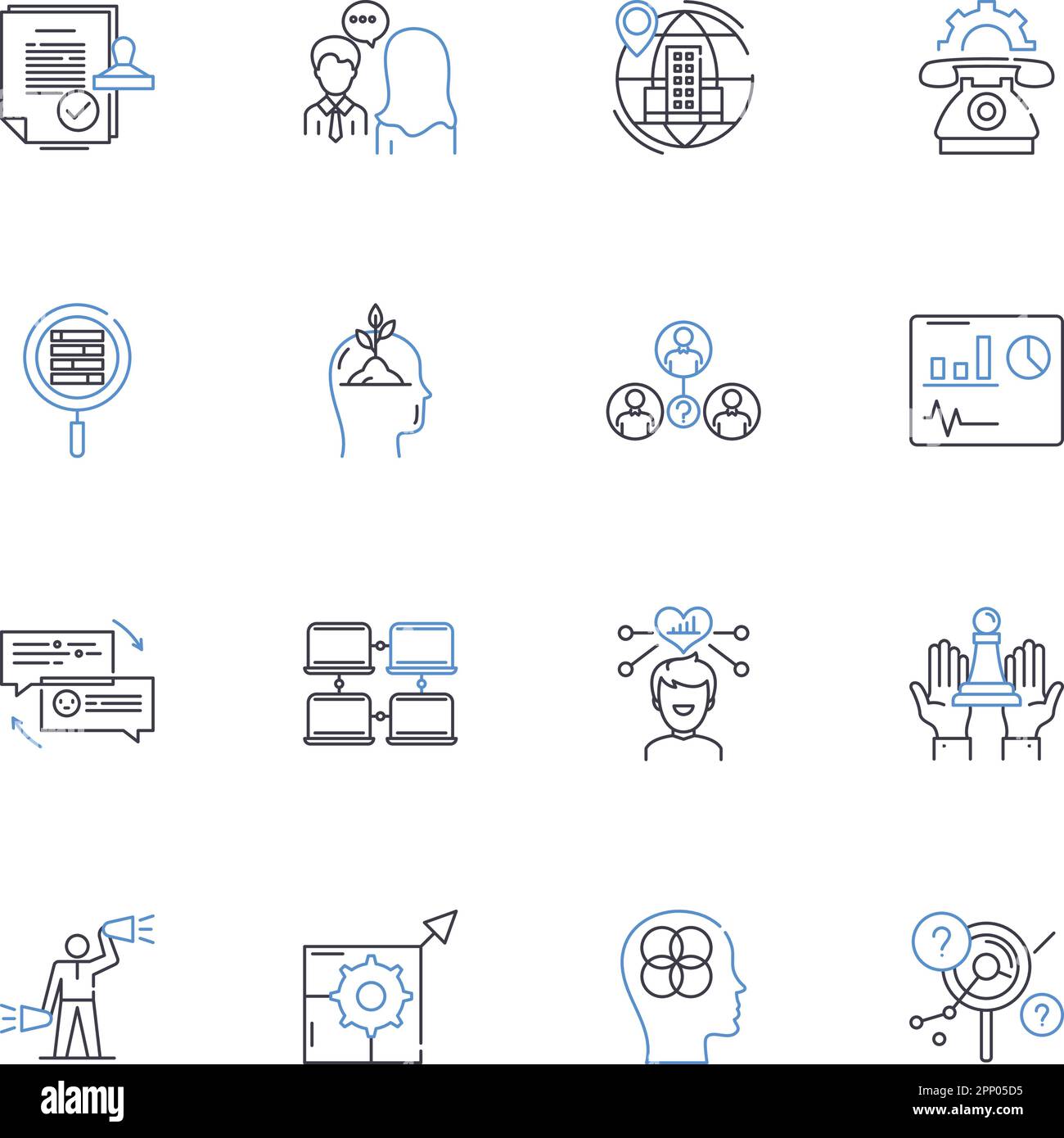 Corporate partnership line icons collection. Collaboration, Alliance ...
