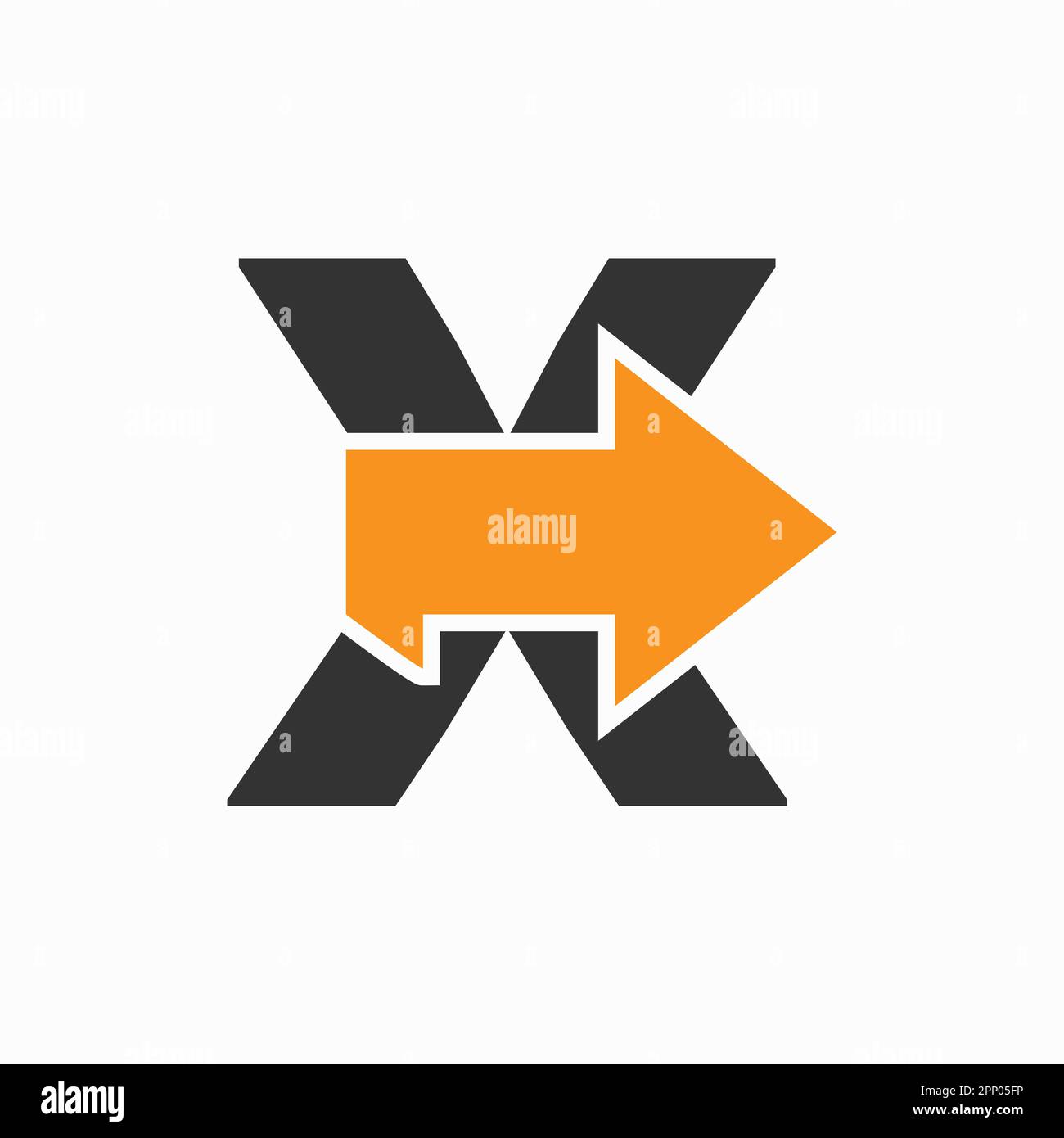 X arrow logo Stock Vector Images - Alamy