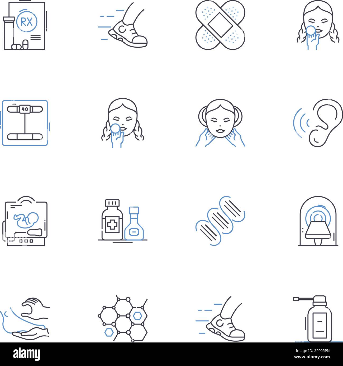 Quick recovery line icons collection. Resilience, Speedy, Robust, Swift ...