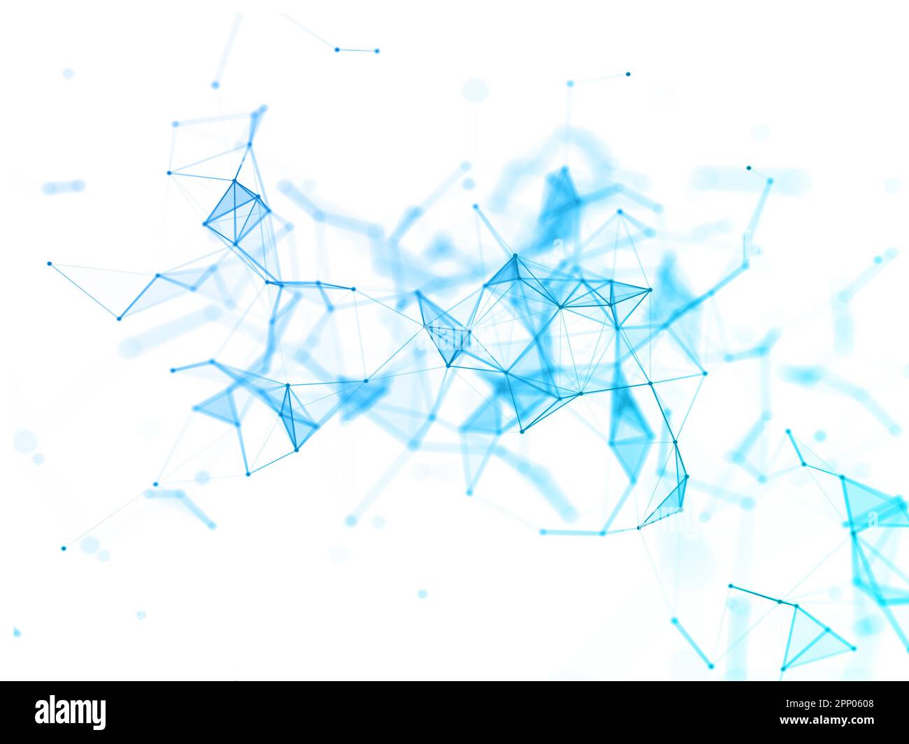 3D render of an abstract background with plexus design Stock Photo - Alamy
