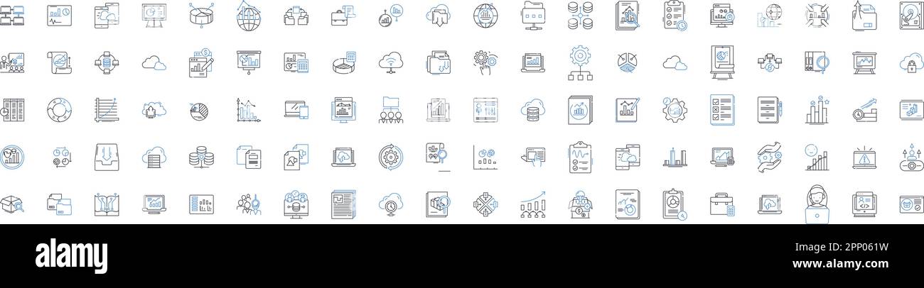 Analytics and insights line icons collection. Data, Metrics, Analysis ... Analytics and insights line icons collection. Data, Metrics, Analysis ...