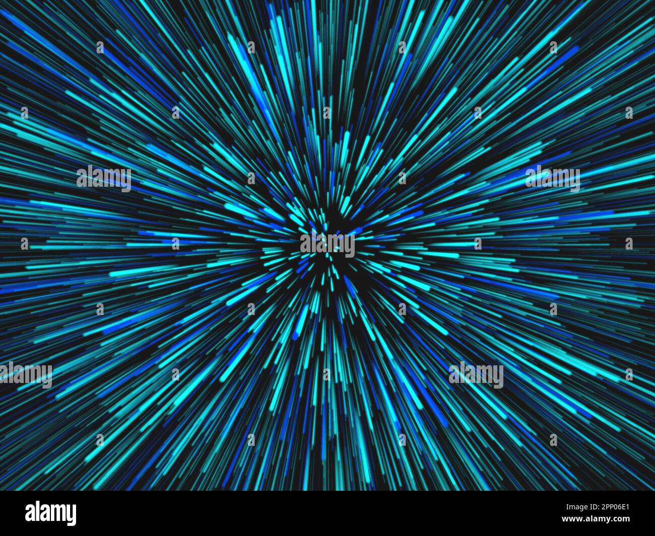 3D render of an abstract background with hyperspace zoom design Stock ...