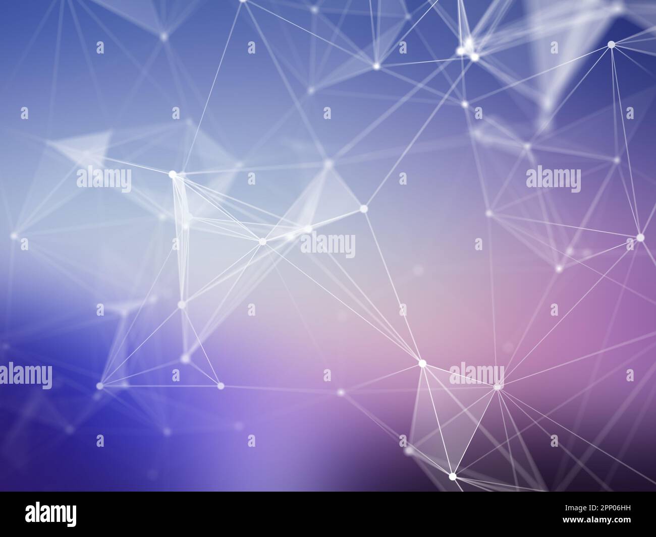 3D render of a digital data background with low poly plexus design Stock Photo - Alamy