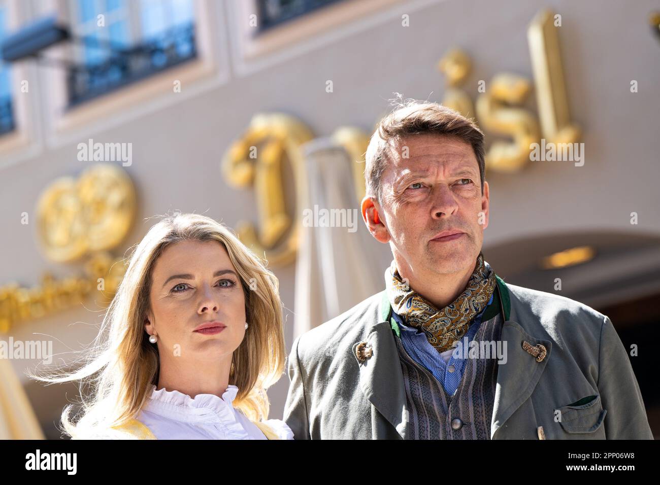 21 April 2023, Bavaria, Munich: Peter Reichert, landlord of the ...