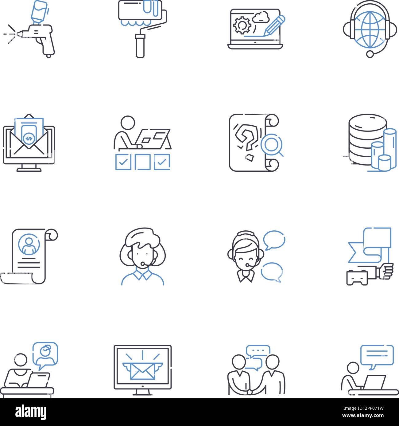Group task line icons collection. Collaboration, Teamwork, Interaction ... Group task line icons collection. Collaboration, Teamwork, Interaction ...