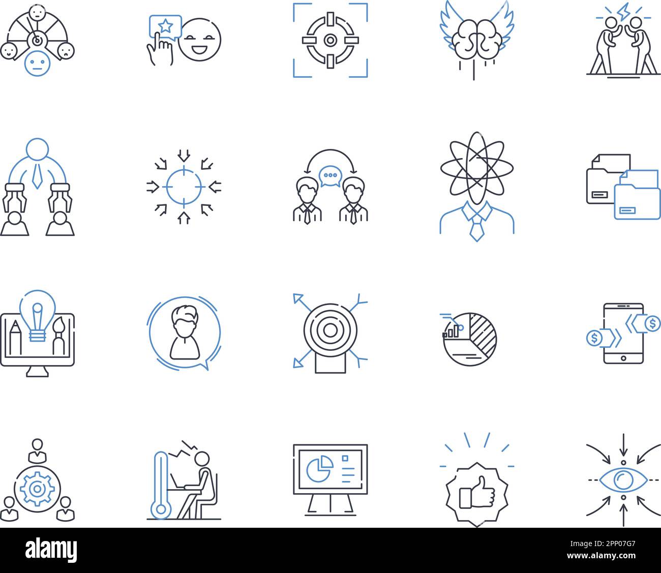 Professional alliance line icons collection. Partnership, Collaboration ...