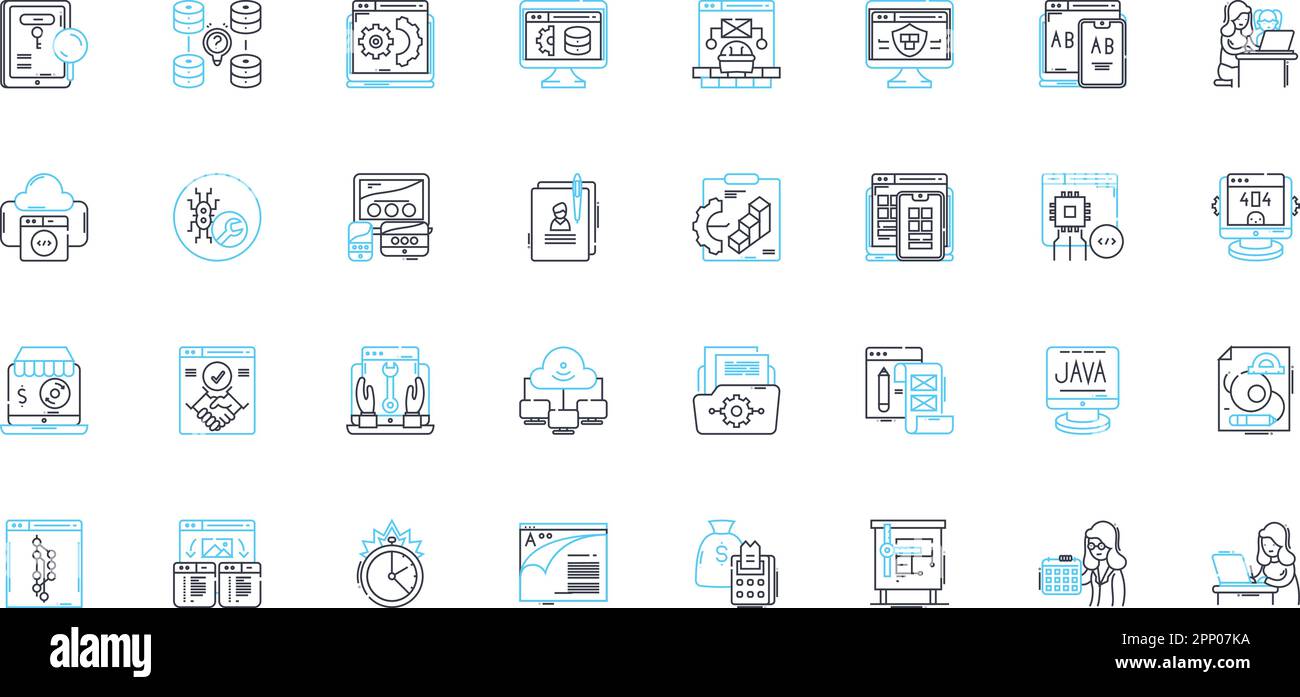 Risk Optimization Linear Icons Set Strategy Mitigation Analysis Plan Management Assessment