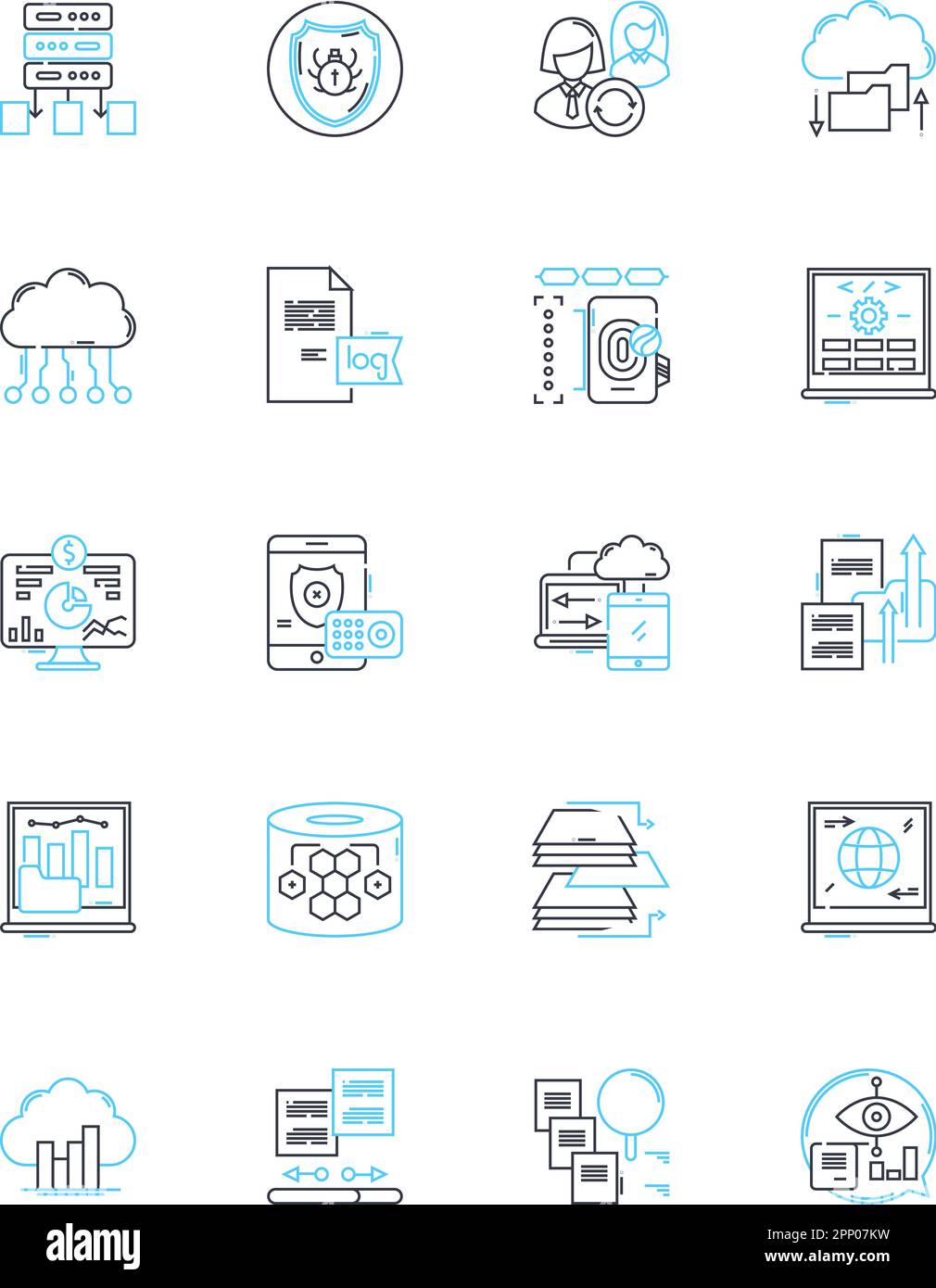 Massive details linear icons set. Intricacy, Precision, Elaboration ...