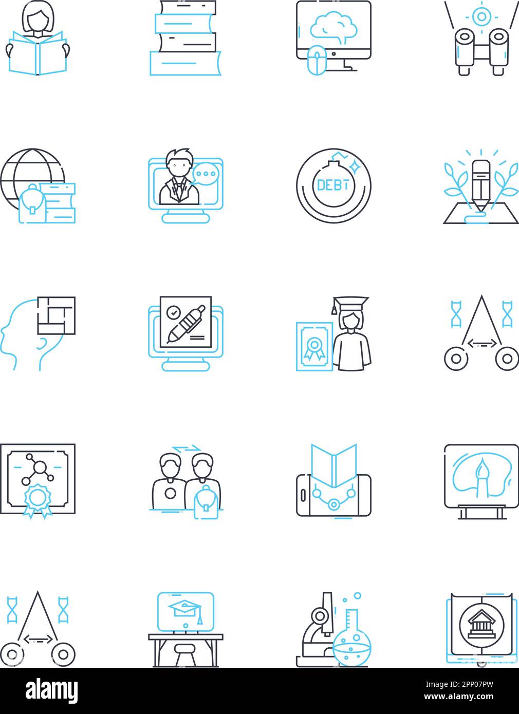 Academic merit linear icons set. Excellence, Achievement, Prowess ... Academic merit linear icons set. Excellence, Achievement, Prowess ...