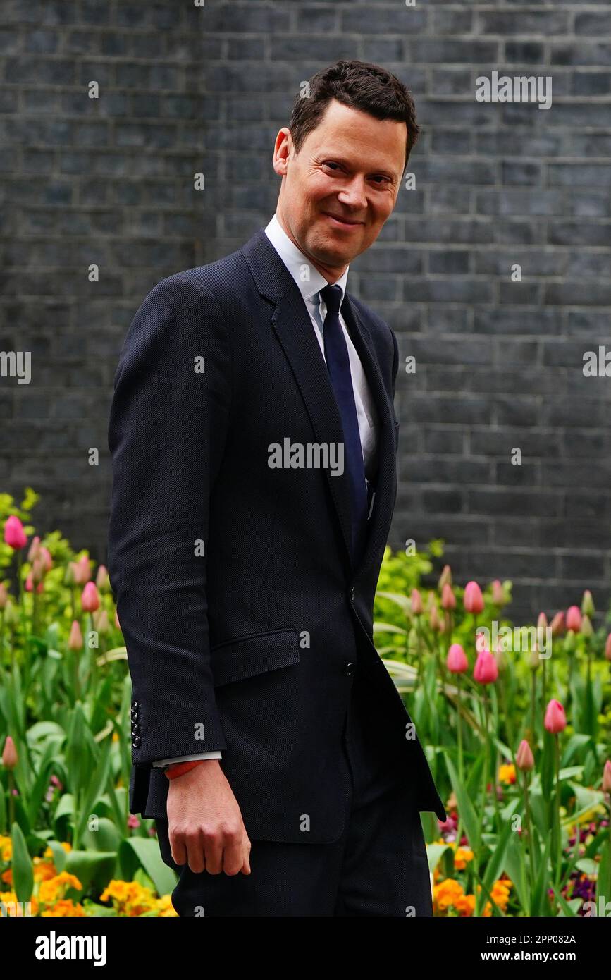 Alex Chalk leaving 10 Downing Street, London, after Deputy Prime ...