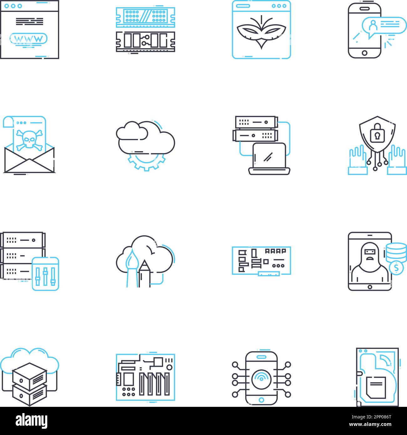 Virtual design linear icons set. Simulation, Visualization, Prototyping ... Virtual design linear icons set. Simulation, Visualization, Prototyping ...