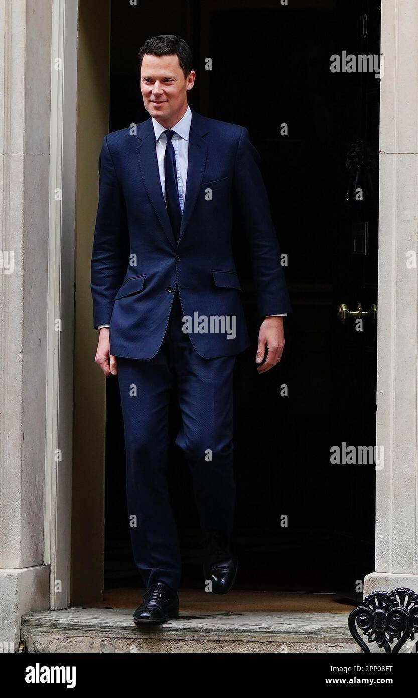 Alex Chalk leaving 10 Downing Street, London, after Deputy Prime ...