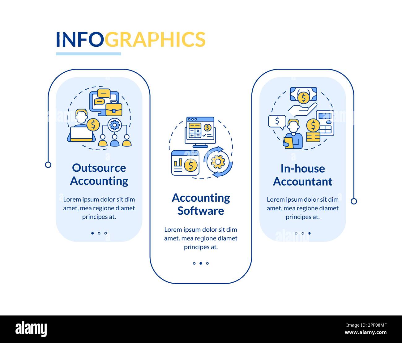 Business accounting management blue rectangle infographic template Stock Vector Image & Art - Alamy