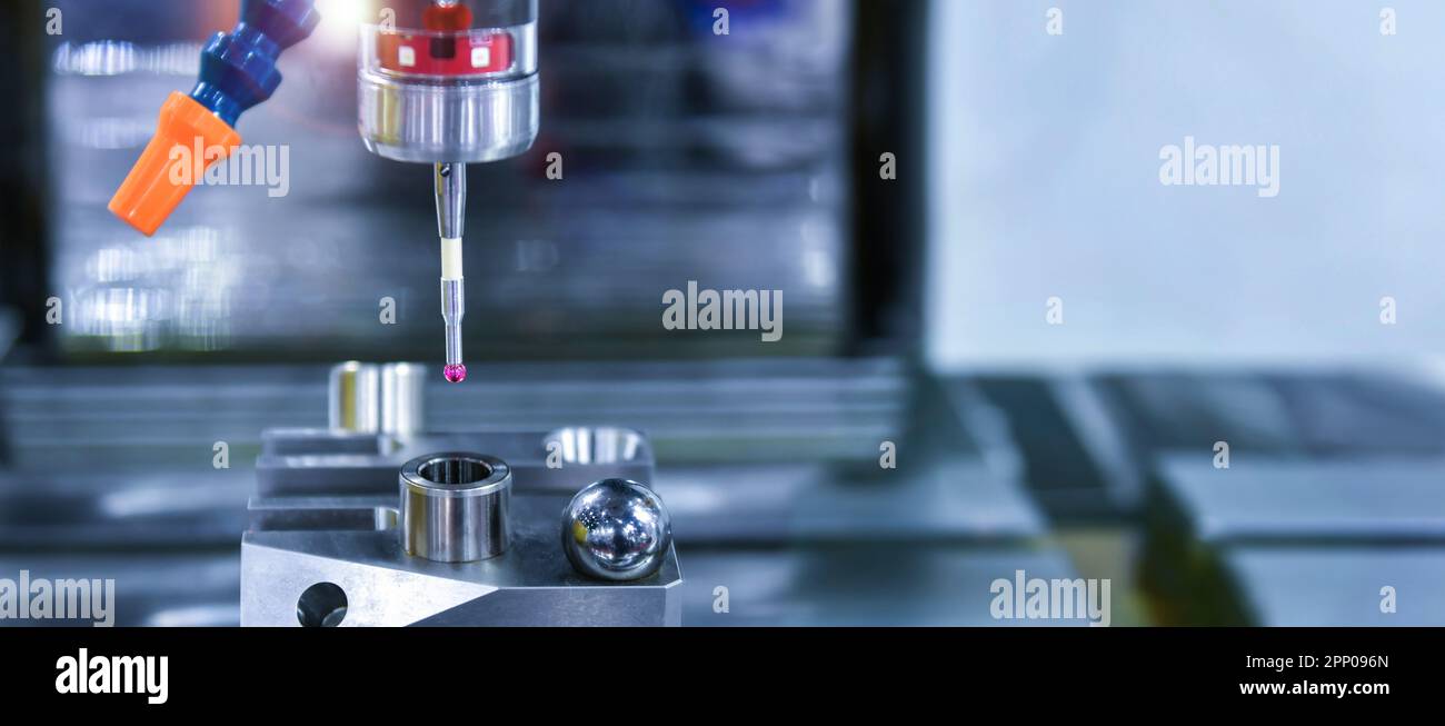 Automatic coordinate measurement machine (CMM) for inspection high precision industrial parts ...