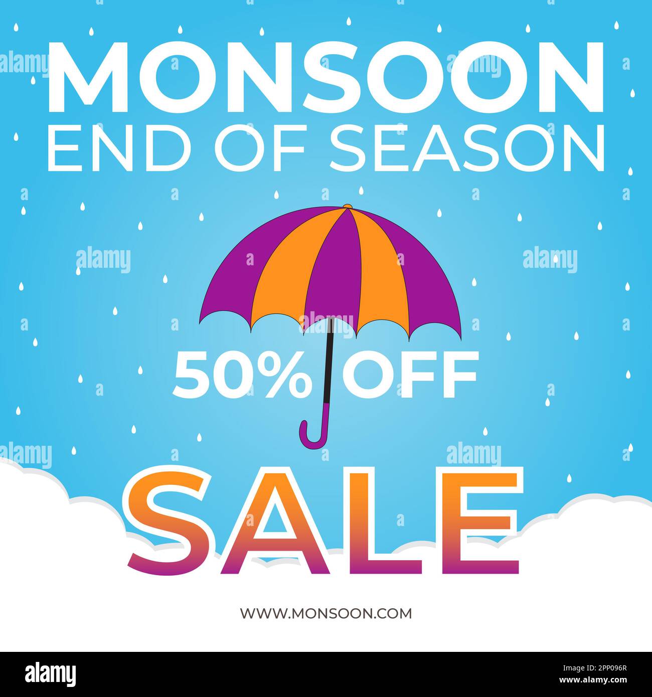 Monsoon Sale advertisement, Monsoon sale banner, Monsoon background ...
