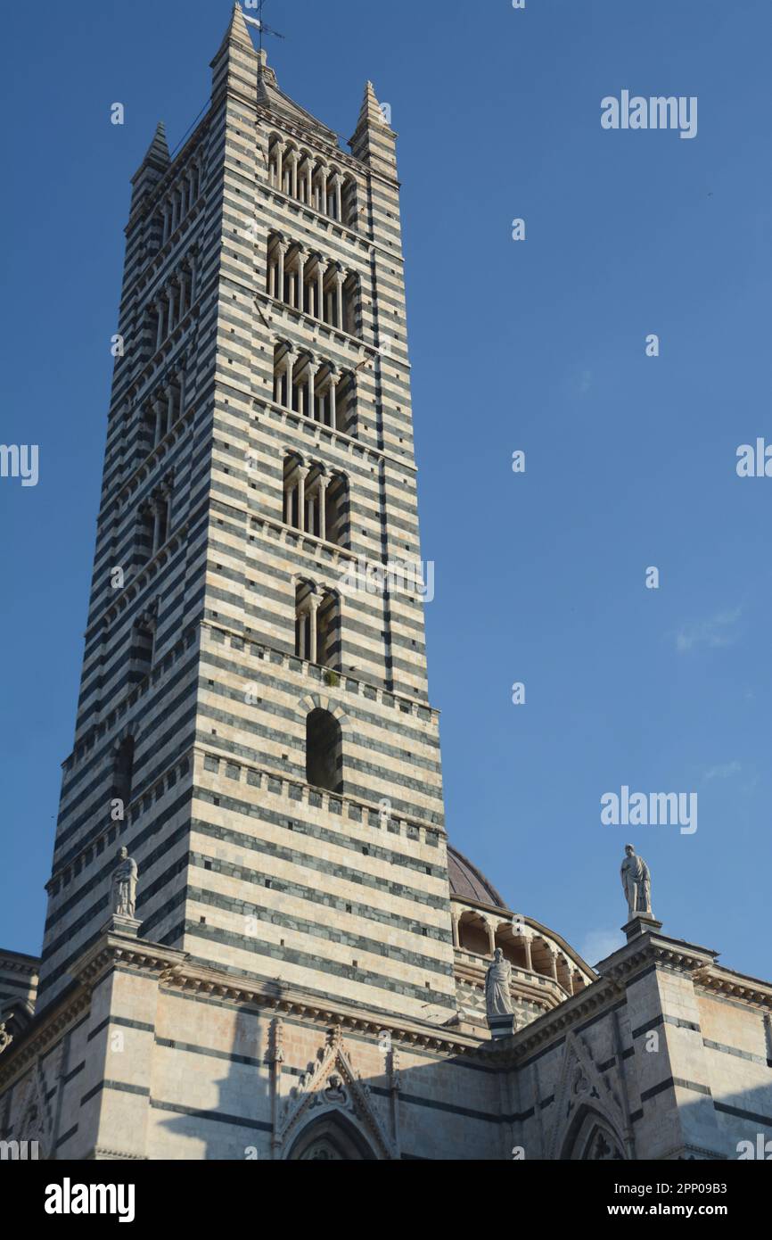 The cathedral of Siena Santa Maria Assunta is built in the Italian ...