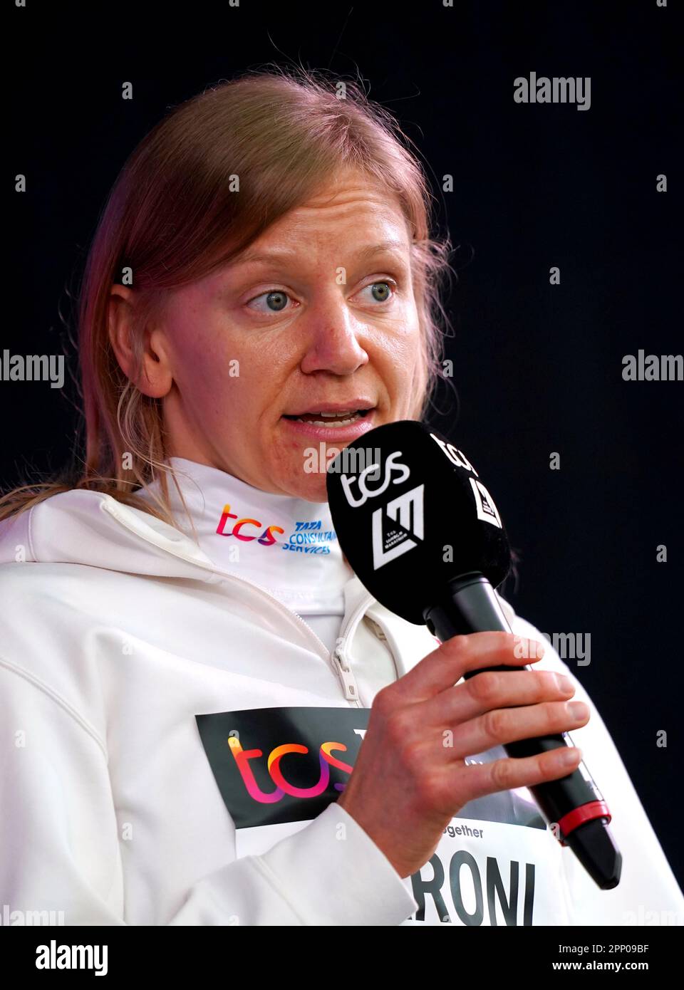 Susannah Scaroni during a press conference held at the TCS London ...