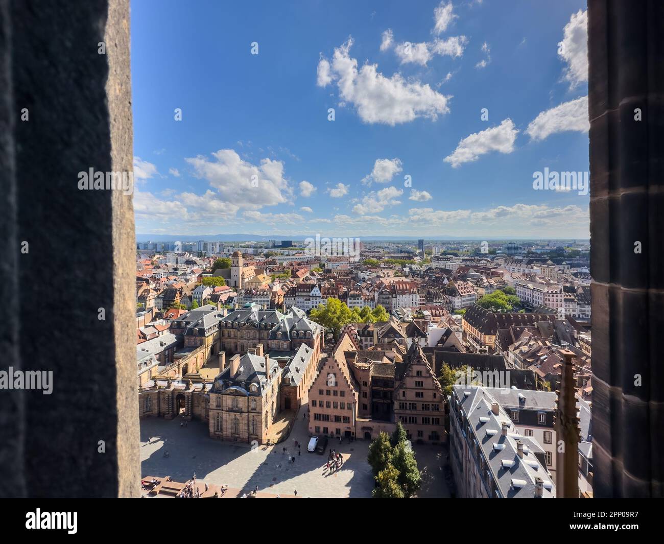 A stunning aerial view of Strasbourg, from atop the Notre-Dame ...