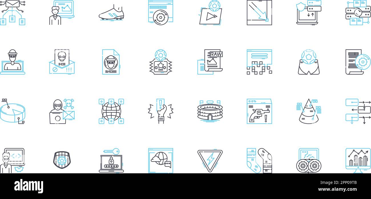 Data Mining Linear Icons Set Clustering Association Regression Classification Outlier