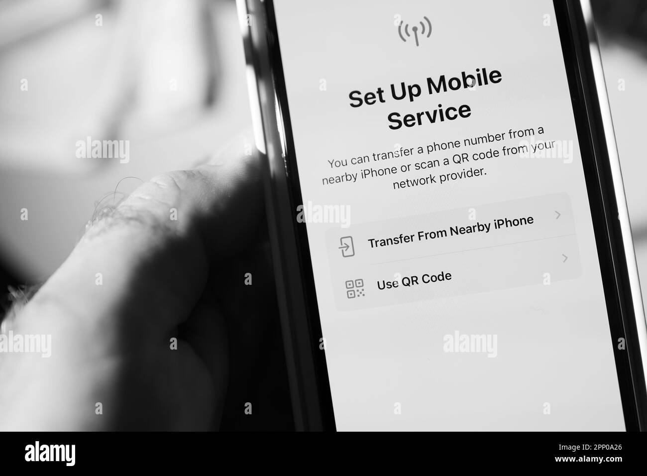 Paris, France - Sep 17, 2022: An iPhone 14 Pro smartphone with a bright ...