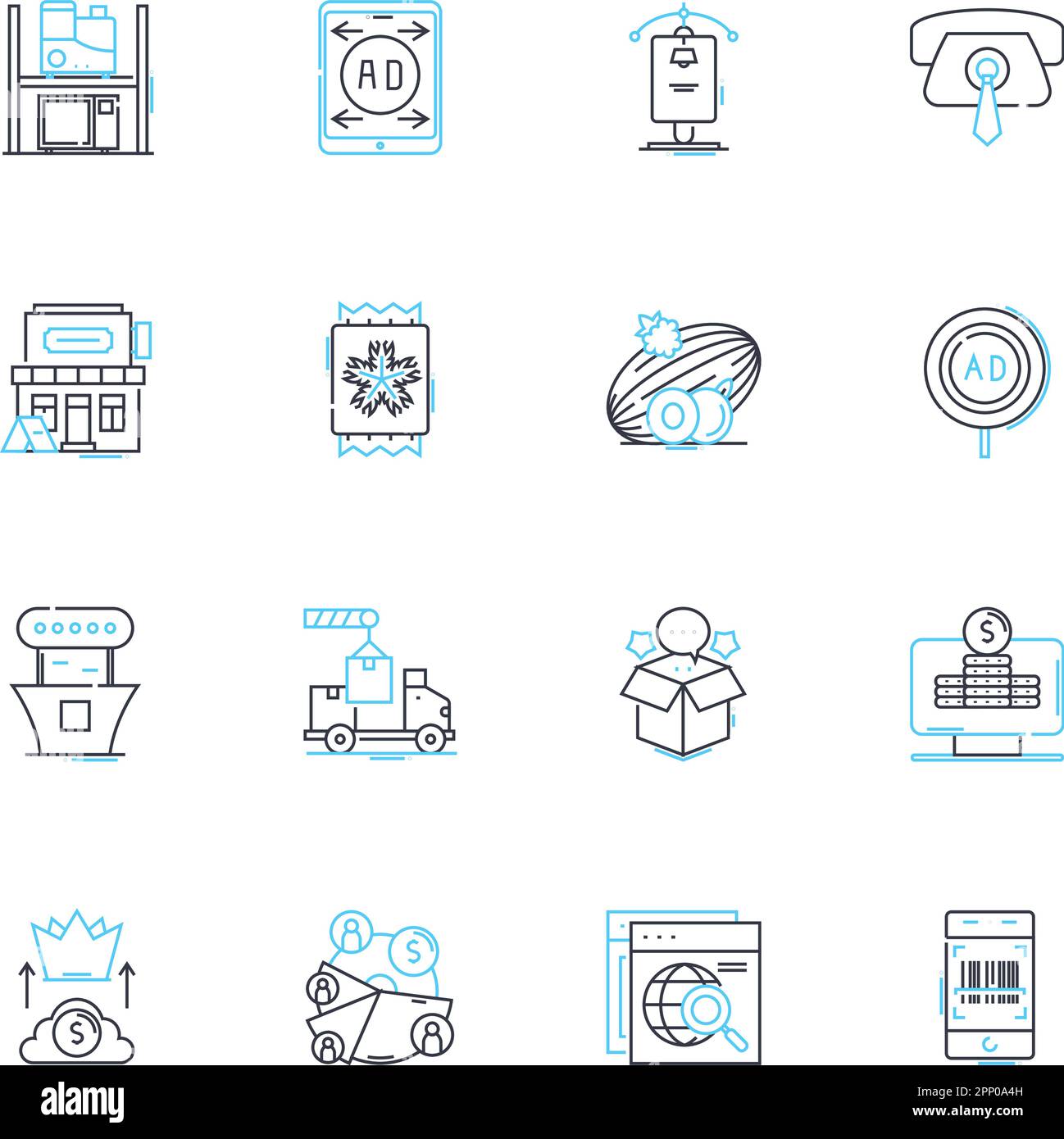 Project Resources Linear Icons Set Allocation Availability Budget Capacity Collaboration
