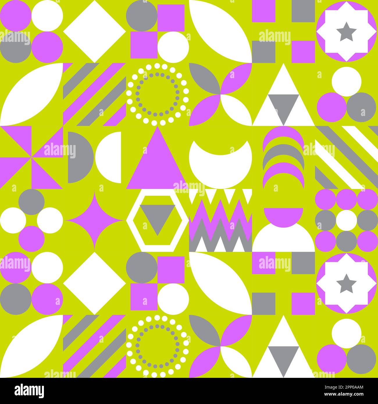 Flat mosaic pattern design Flat colorful geometric mosaic tiles pattern ...