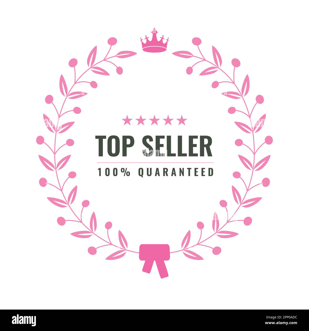 Golden laurel leaves round Stock Vector Images - Alamy