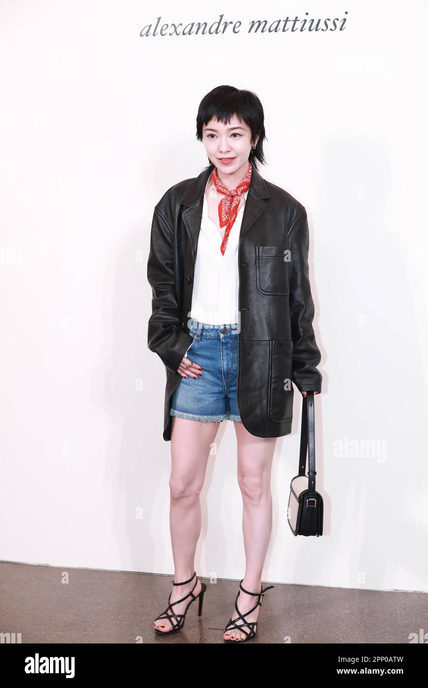 Taiwanese singer and actress Amber Kuo attended the activity in ...