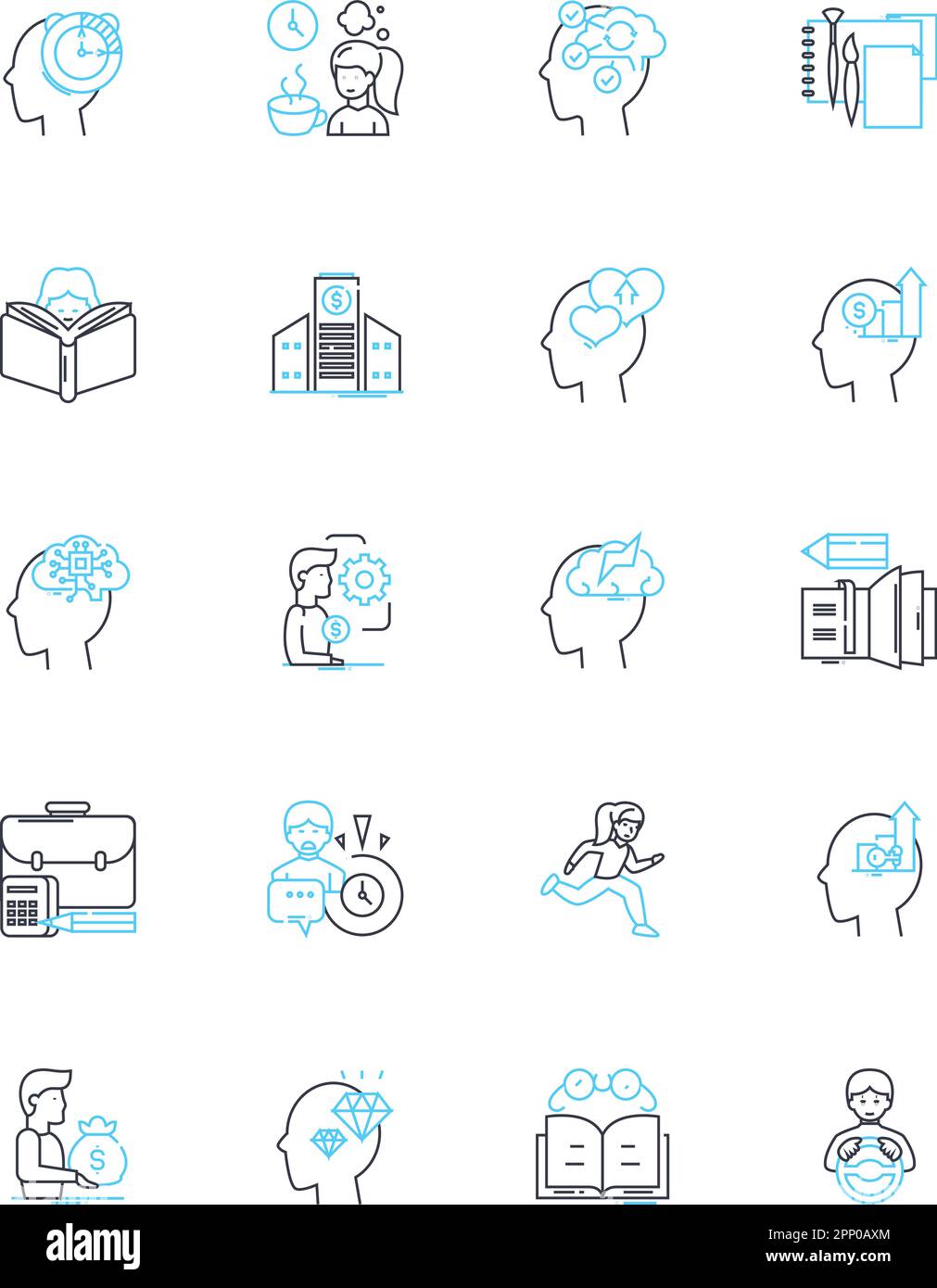 Futuristic communities linear icons set. Utopia, Cyberpunk, Dystopia ... Futuristic communities linear icons set. Utopia, Cyberpunk, Dystopia ...