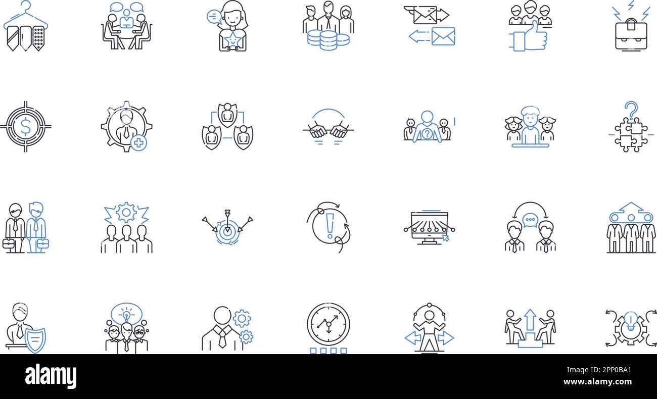 C-suite line icons collection. Leadership, Strategic, Visionary, Top ...