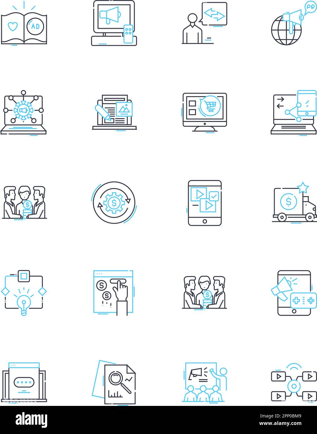 Innovation Labs Linear Icons Set Creativity Experimentation Prototyping Technology Design